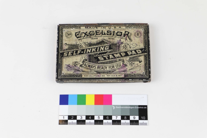 Stamp pad, Excelsior Self-Inking; c.1910-1920; MV-98-1000 | eHive