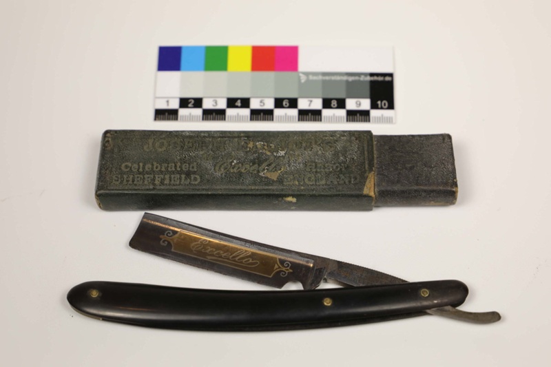 Razor, straight, Excello; J. Elliot and Sons; c. 1900-1930; 978-8-1735 ...