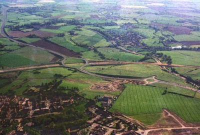 SMKLHG261 Folder, Photo: An aerial photo of the A14 ; Unknown ...