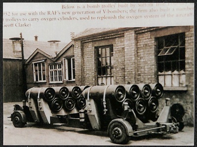 Bomb Trolley; Stowmarket South Post WWII; Circa 1952; SMKLHG361_0649 ...