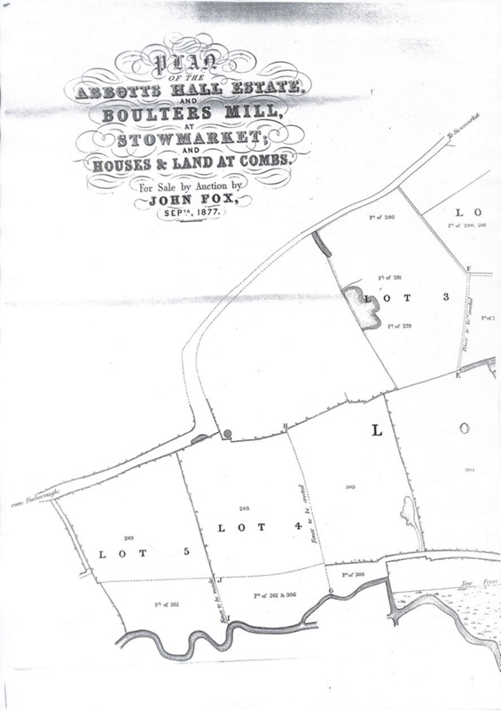 SMKLHG314 Folder, Document: Plan of Abbots Hall estate and Boulters ...