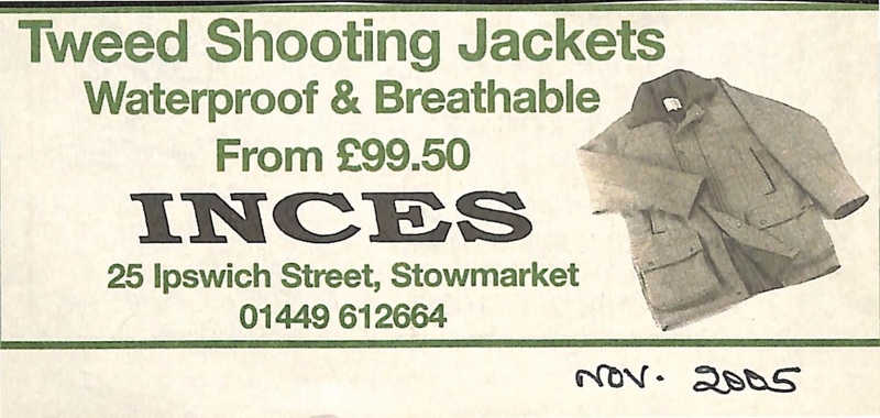 SMKLHG260 Folder, Ipswich Street: Advert for Inces/Gordon Ince; Unknown ...