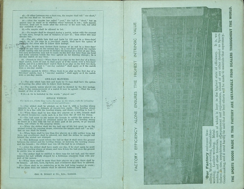 The Cricket Scoring Book of 1925, (4); Stowmarket 1st eleven Scoring ...
