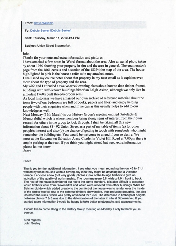 SMKLHG304 Folder, Email, Photos: An email between Steve Williams and ...