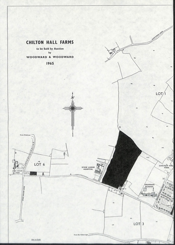 SMKLHG373 Folder, Document: A map of Chilton Hall Farms, Stowmarket, of ...