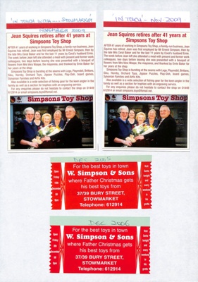 Article from "In Touch" Magazine & Adverts for W. Simpson & Sons; 2005 ...