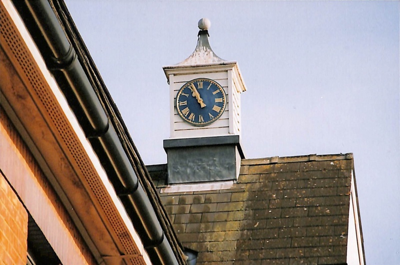 SMKLHG378 Folder, Photo: A Clock tower on the Haymills House on Station ...