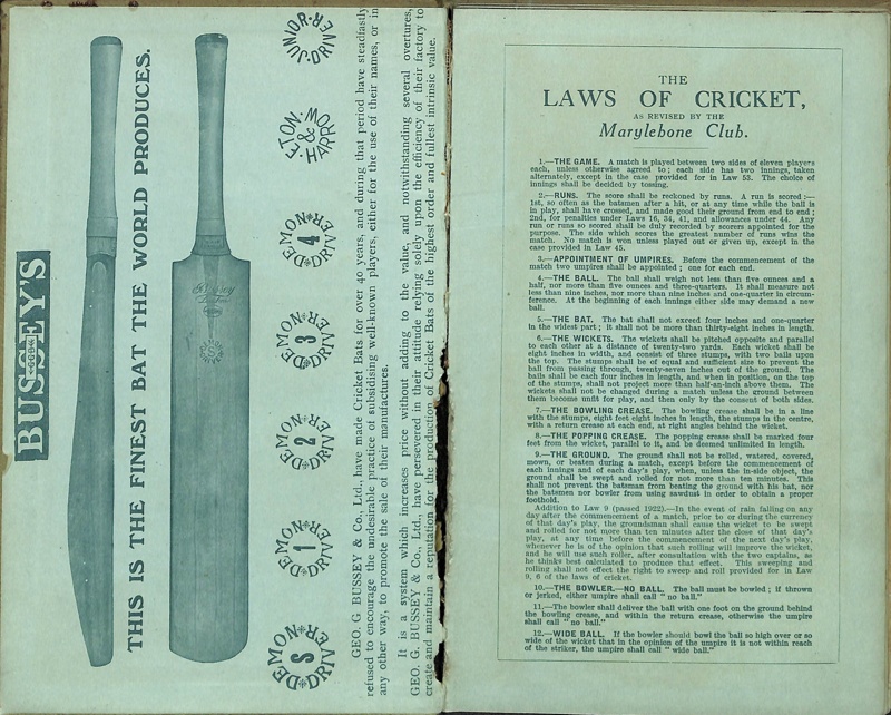 The Cricket Scoring Book of 1926, (2); Stowmarket 1st eleven Scoring ...