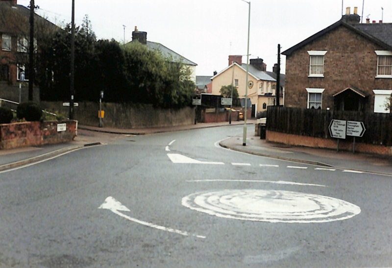 Mini Roundabout at junction of Stowupland Road and Newton Road.; The ...