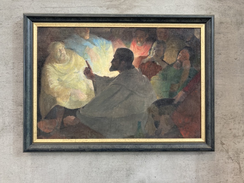 Christ delivering his forgotten commandments (John 13.34); Ron Stenberg ...