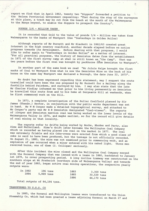 Brief History of Denniston Incline - pg2; KWC-I-930 | eHive