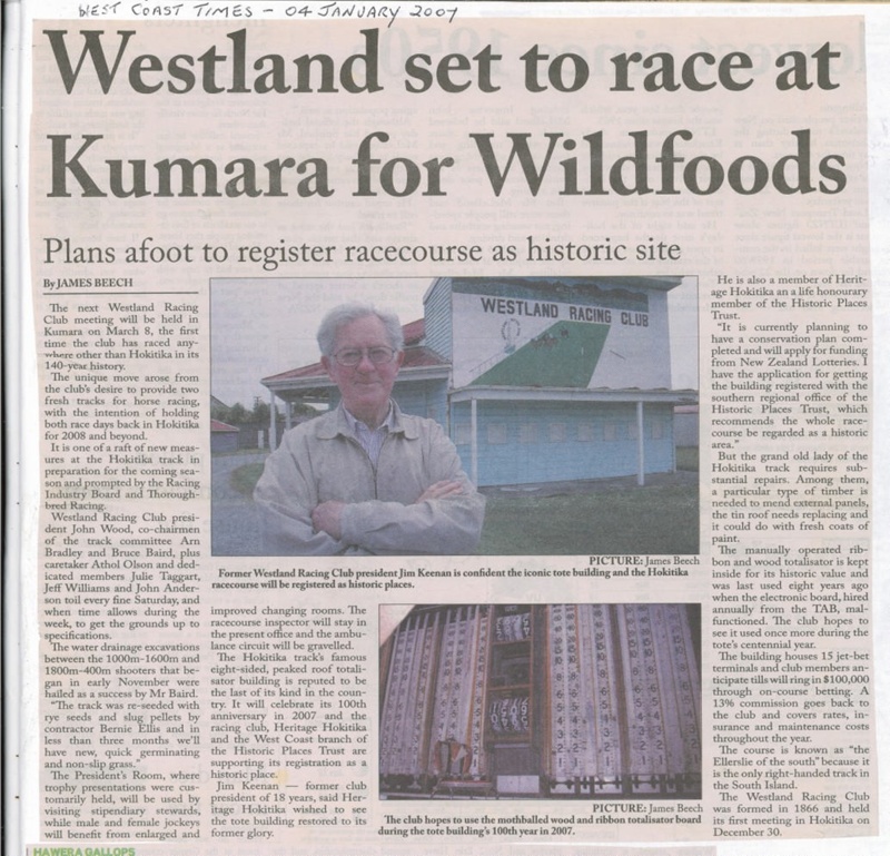 Hokitika Racecourse; KWC-I-571 | eHive