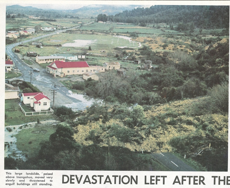 The large landslide poised above Inangahua.; KWC-I-2948 | eHive