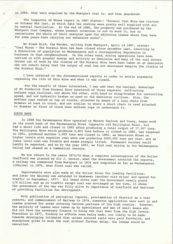 Brief History of Denniston Incline - pg3; KWC-I-931 | eHive