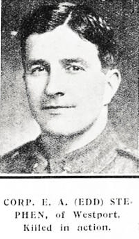 Killed In Action: Edward Arthur Stephen; KWC-I-2036 | eHive