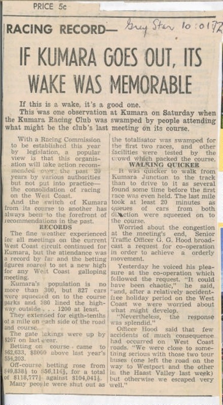 Kumara Race Day 1972; KWC-I-577 | eHive