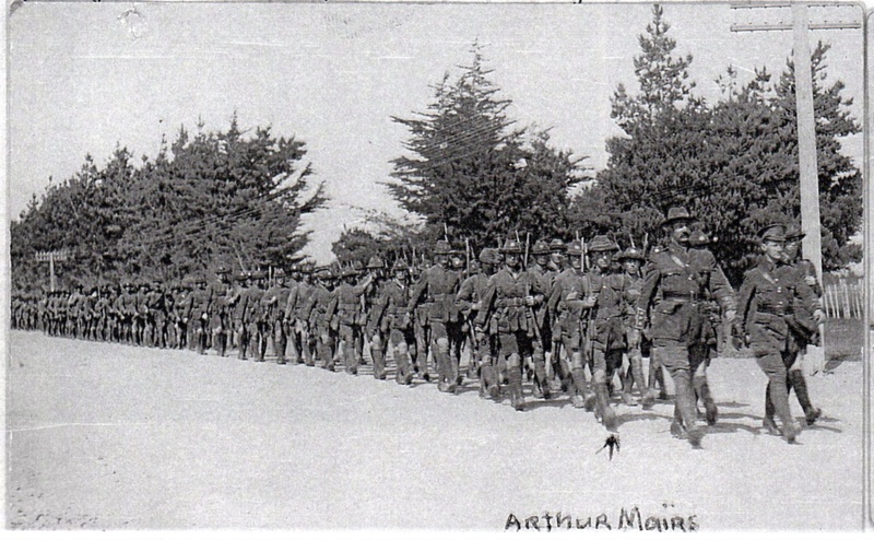 Opening of Anzac Club Featherston NZ - Arthur Mairs third from front ...