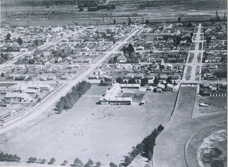 Westport Technical High School, also showing Buller Hospital and the ...