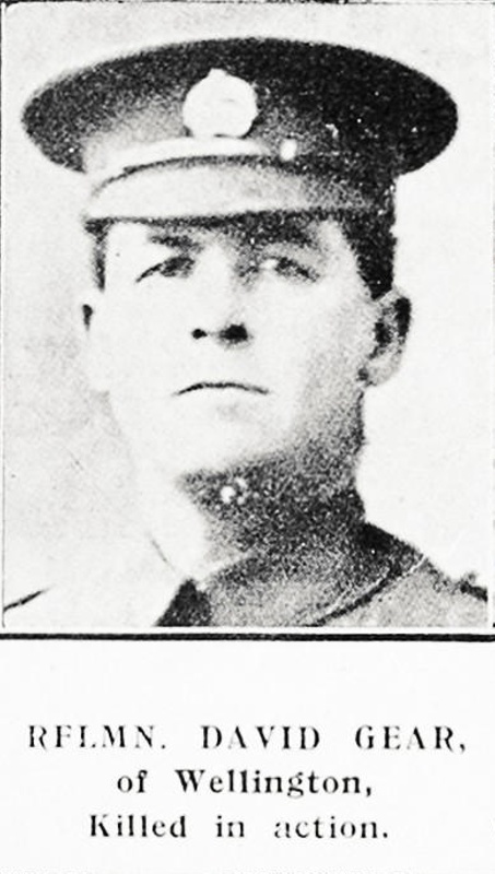 Rifleman David Gear - Killed In Action; KWC-I-2175 | eHive
