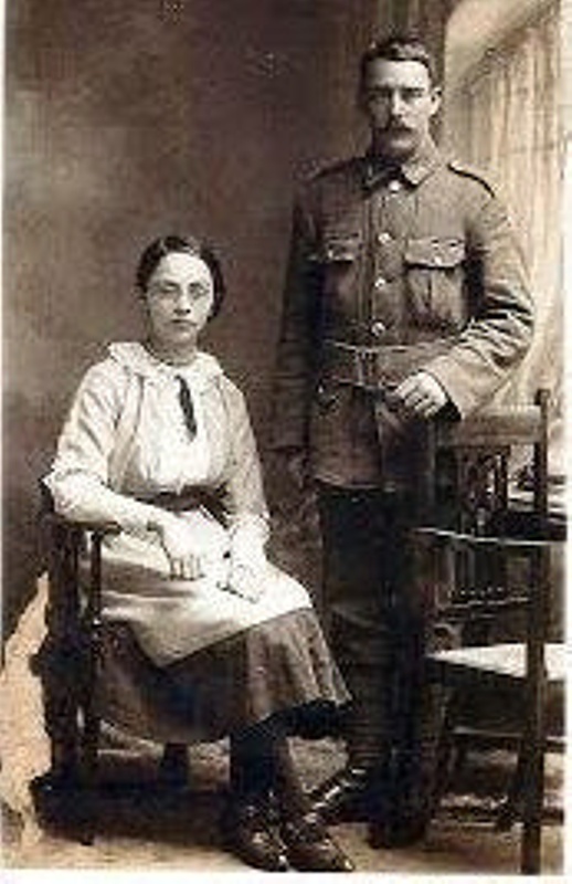 Joseph Champion with his cousin Mary Irene Champion in Wales; KWC-I ...
