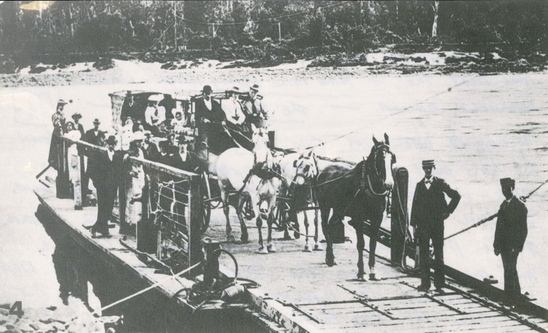 Te Kuha ferry at the Nine Mile; KWC-I-2501 | eHive