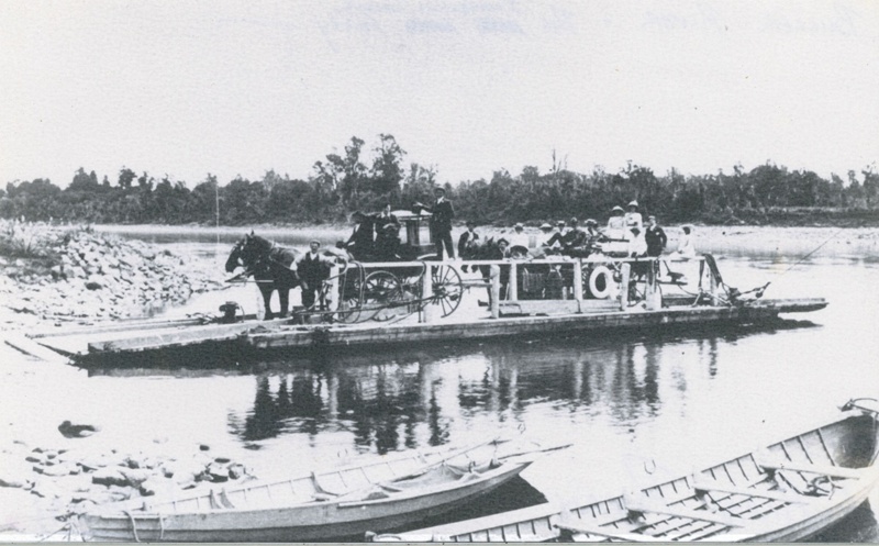 Inangahua Landing ferry on the Buller River; KWC-I-2522 | eHive