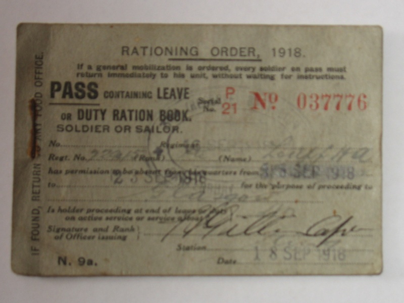 Ration Book H.A. Luff; KWC-I-2006 | eHive