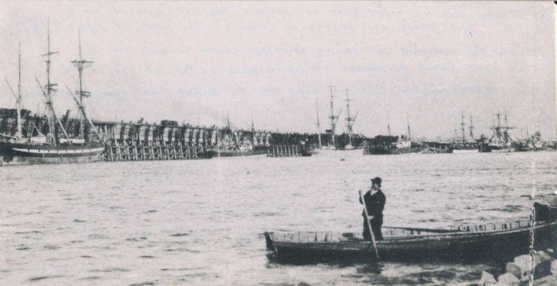 Lars LARSEN with his river boat at Westport Harbour, Buller River ...