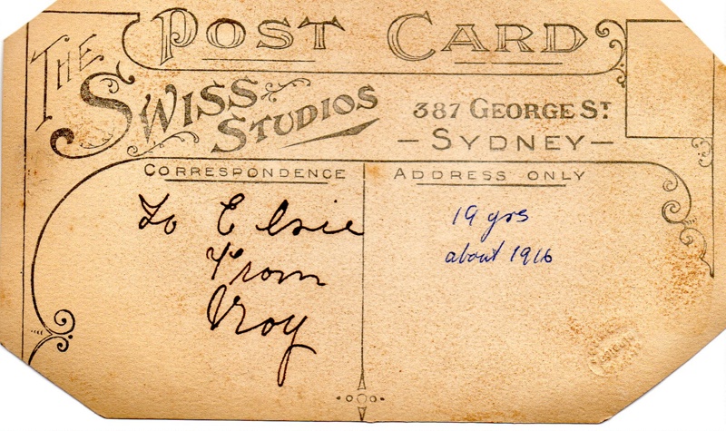 Back of Photo Roy Holliday James; KWC-I-2081 | eHive