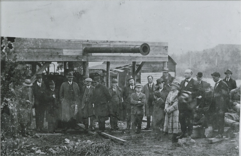 Opening of the Dobson Mine by Parliamentary party, 1920; KWC-I-2714 | eHive