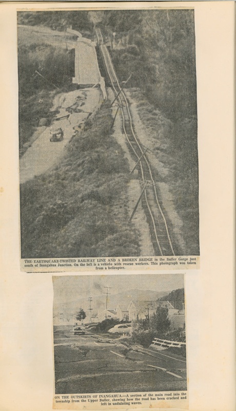 The Earthquake Twisted Railway Line And A Broken Bridge, Outskirts of ...