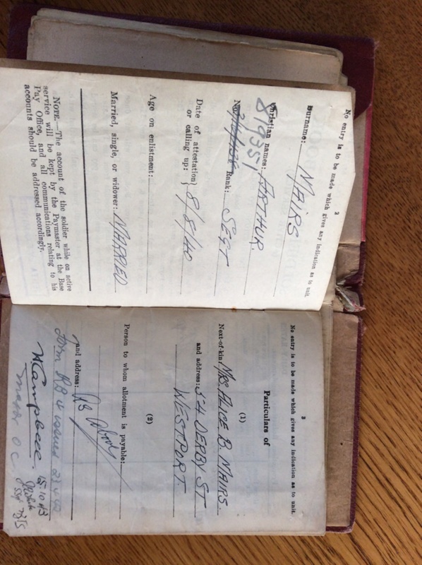 Pay Book WW2 - Arthur Mairs; KWC-I-2145 | eHive