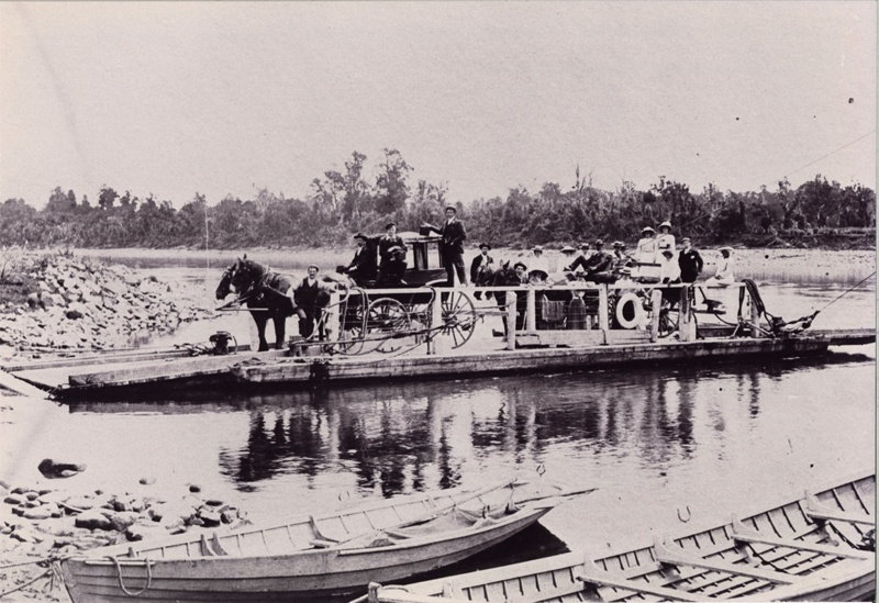 Buller River ferry at Inangahua Junction; KWC-I-2751 | eHive