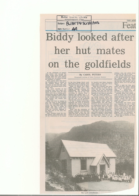 Bridget Goodwin (Little Biddy) 1813 - 1899; KWC-I-795 | eHive