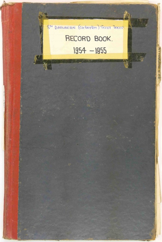 Scout Troop Record Book 1954 - 1955; 8th Darlington Scout Group; 1954 ...