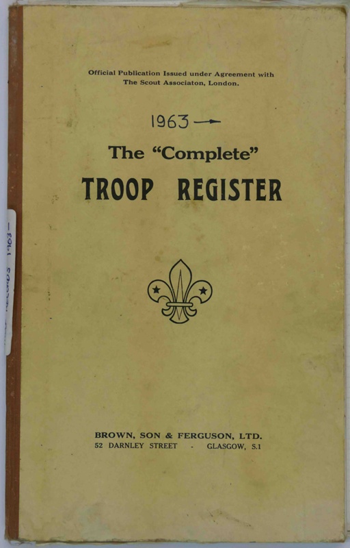 Scout Troop Record Book 1974; 8th Darlington Scout Group; 1974; 8DAR ...