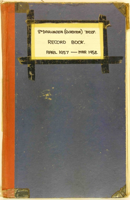 Scout Troop Record Book 1957 - 1958; 8th Darlington Scout Group; 1957 ...