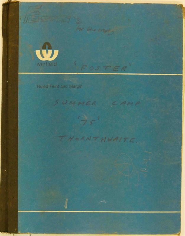 Scout Troop Log Book Thornthwaite Summer Camp 1975; 8th Darlington ...