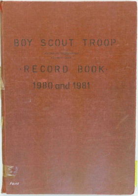 Scout Troop Record Book 1980 - 1981; 8th Darlington Scout Group; 1980 ...