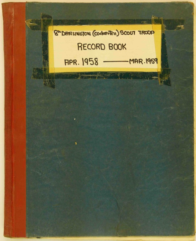 Scout Troop Record Book 1958 - 1959; 8th Darlington Scout Group; 1958 ...