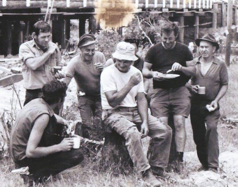 Smoko break for the workers; 1960's; FODV145 | eHive