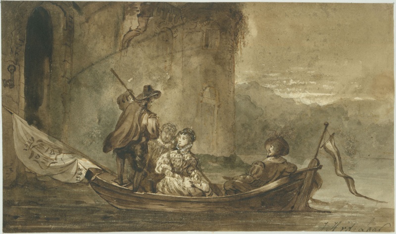 Mary Queen of Scots' Escape from Loch Leven Castle; Laar, Jan-Hendrik ...