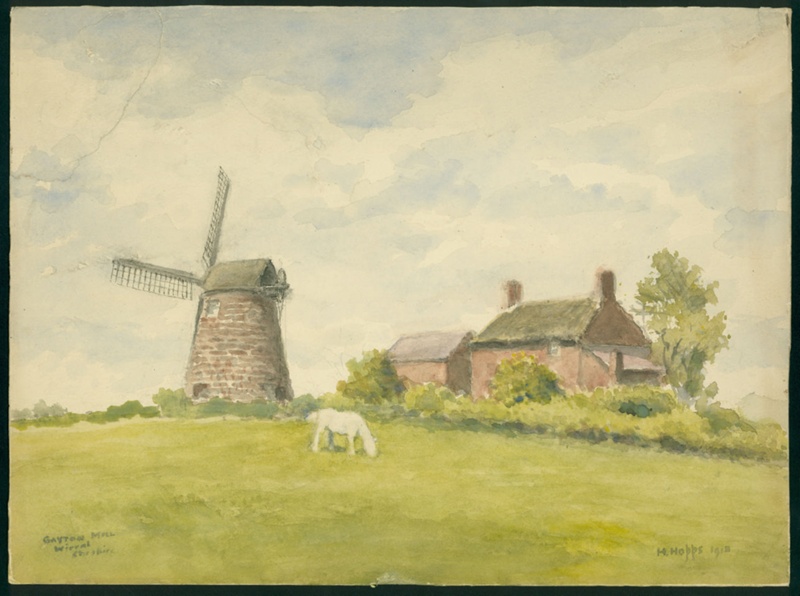 Gayton Mill; Hopps, Harold (1879-1967); 1918; BIKGM.W297 | eHive