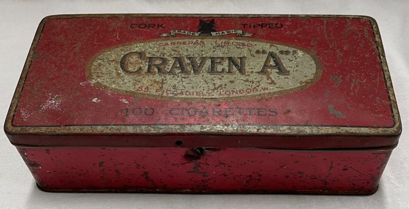 Craven "A" box Cigarette tin; 2022.0086 | eHive
