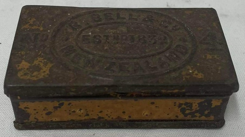 R. Bell & Co matchbox; 2022.00102 on NZ Museums
