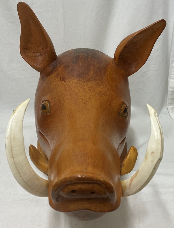 Wooden Boar Head; 2022.0605 | eHive