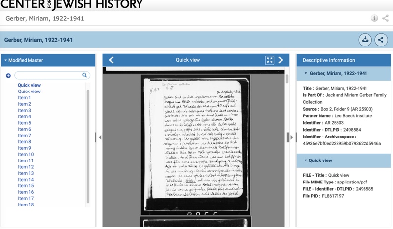 Miriam Gerber, Letter (1941) ; Miriam Gerber; 1941; 4.82.1 | eHive