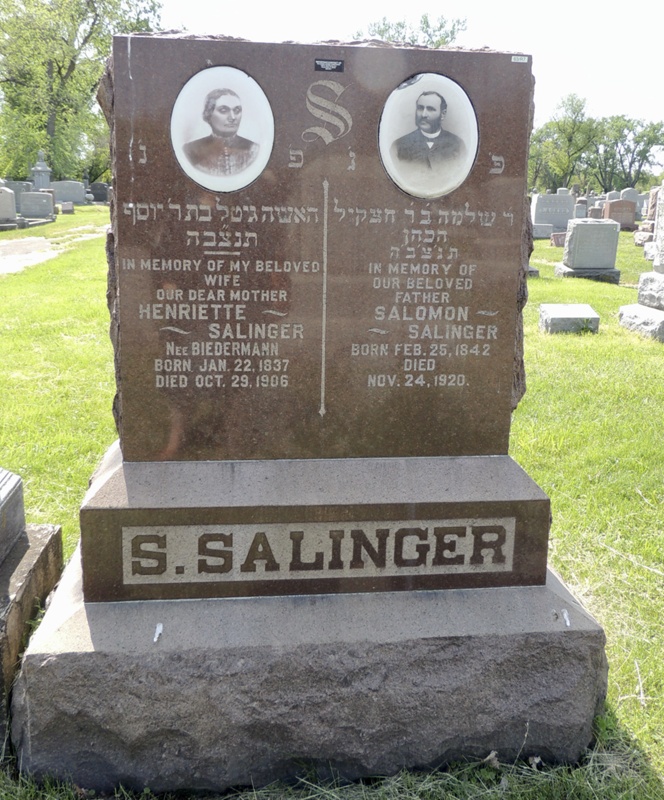 Salinger Family Memorial (1902, 1917), Waldheim Cemetery, Forest Park ...