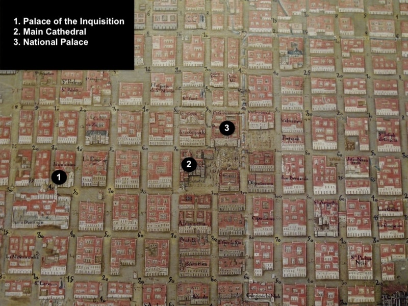 Plano catastral de la Ciudad de Mexico, by Pedro de Arrieta (1737). Map ...