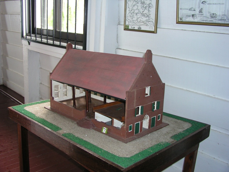 Model of Beracha ve Shalom Synagogue, Jodensavanne, Suriname; anonymous ...